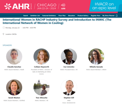 INWIC au salon AHR 2024 à Chicago